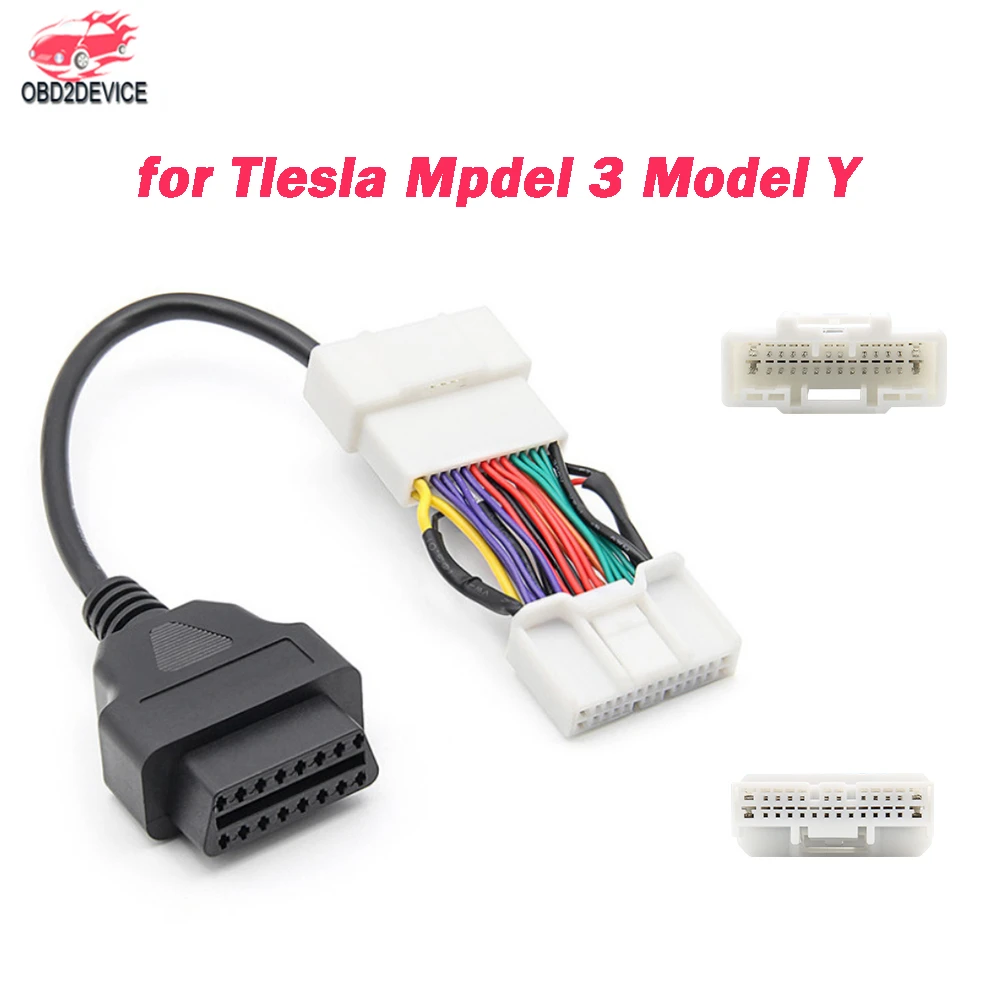 for Tesla Model 3 OBD Diagnostic Car Tools 12/20/26Pin Male Female to ...