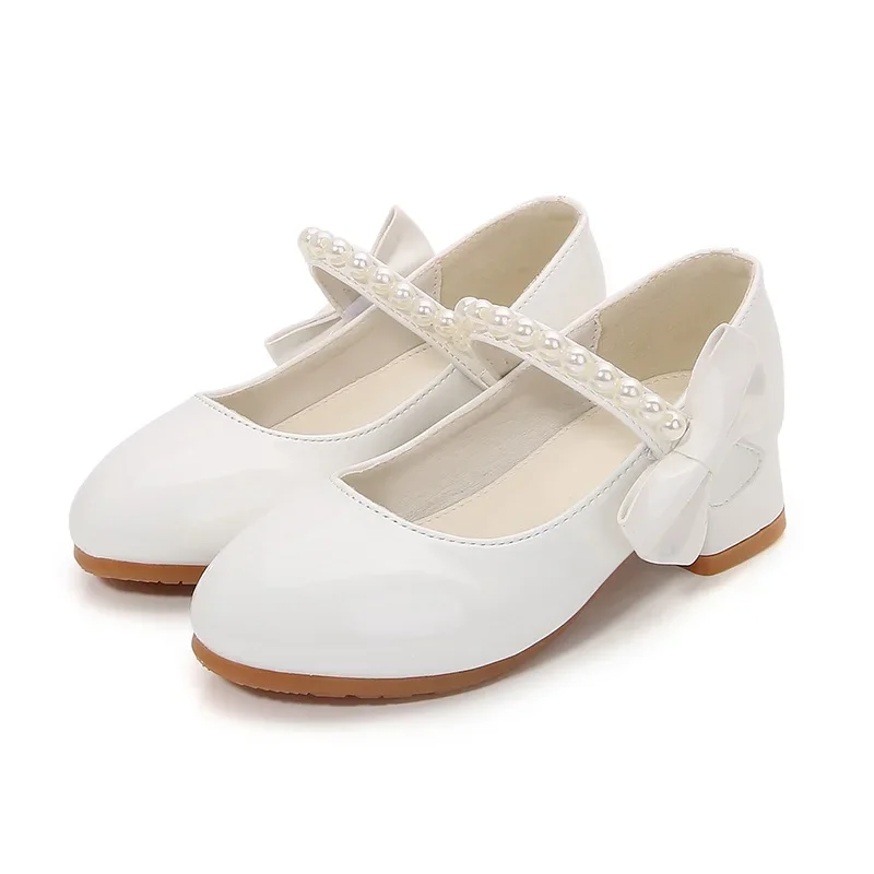 Sapatos-de-salto-alto-para-meninas-sapatos-de-comunh-o-branca-sapato-de ...