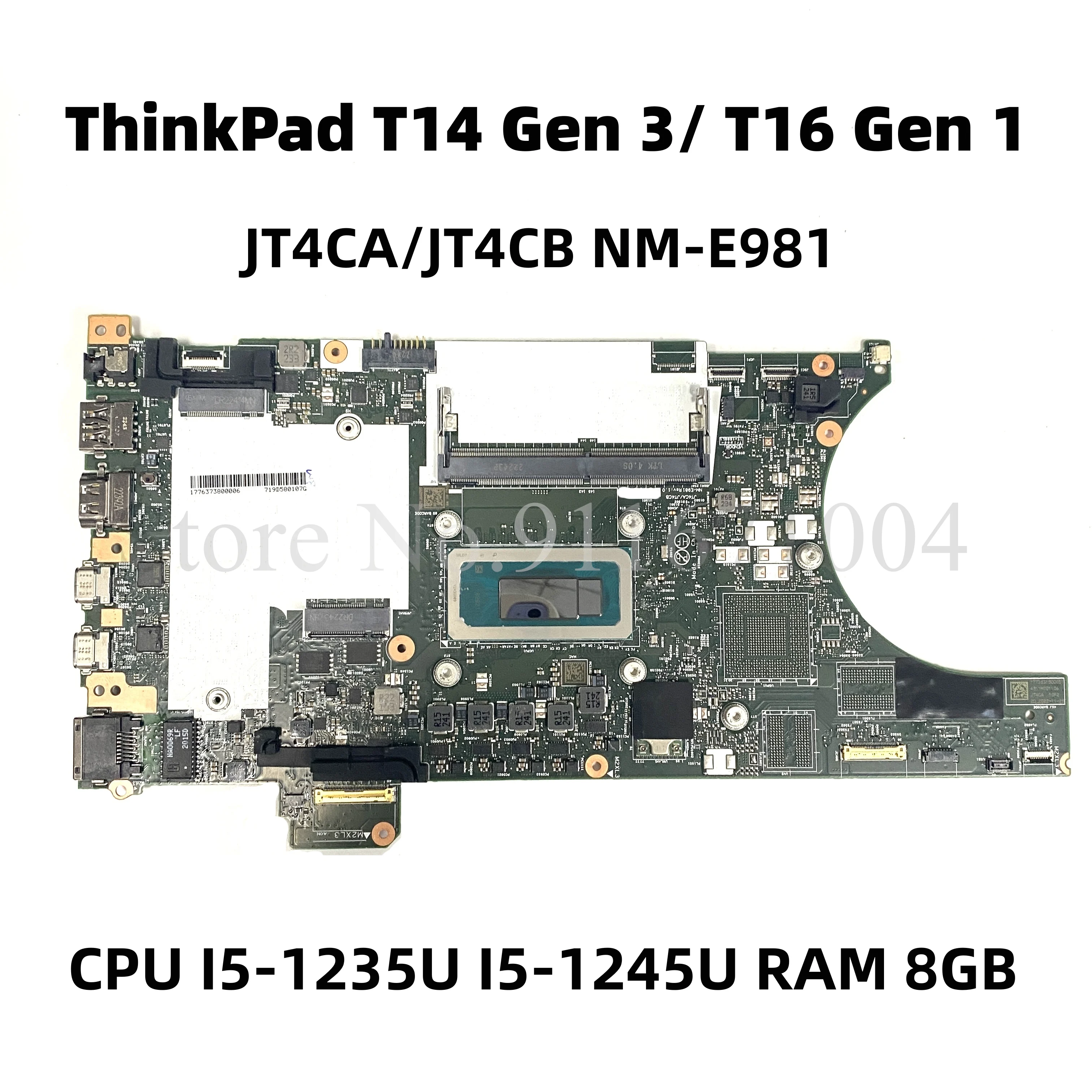 5B21J39288-For-Lenovo-ThinkPad-T14-Gen-3-T16-Gen-1-Laptop-Motherboard ...