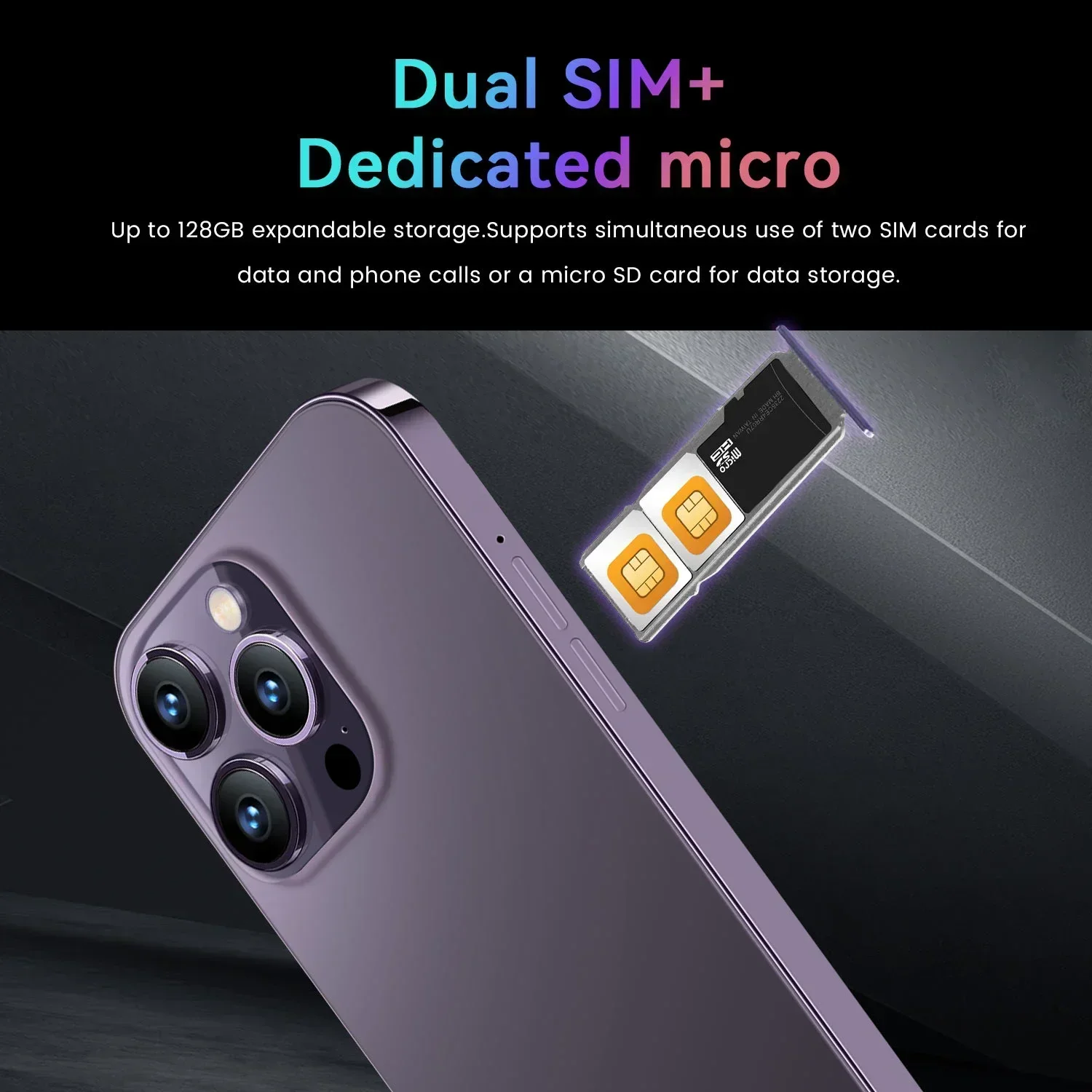 Original For Brand Smartphone 7.3 inch New XS15 Pro Max Full Screen 4G ...