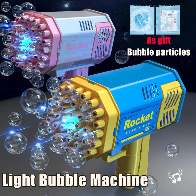 40-Hole-Kids-Bubble-Gun-Toys-Handheld-Fully-Automatic-Bubble-Machine ...
