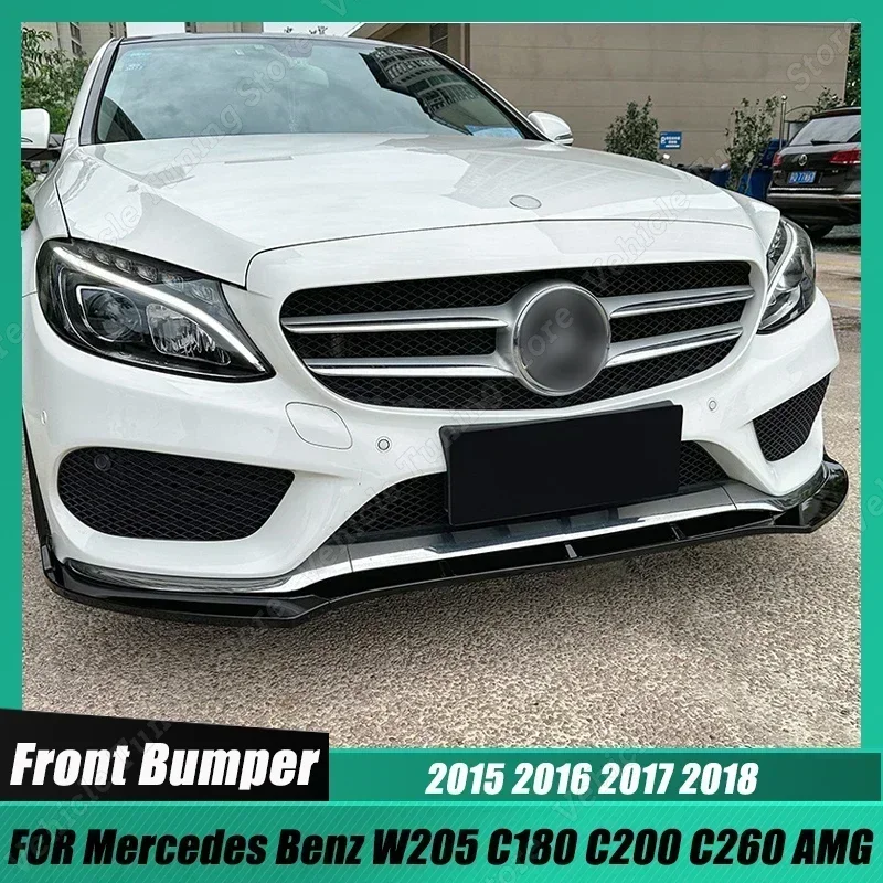 3Pcs-Front-Splitter-Bumpers-Spoiler-Lip-Gloss-Black-Body-Kit-Tuning-For ...