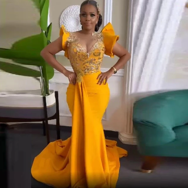 Yellow Lace Dresses