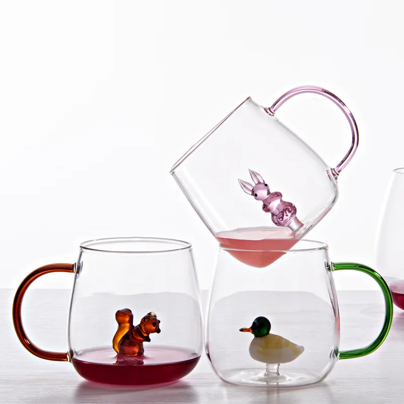 Glass Animation Rabbit | Glass Animal Inside | Animal Cup Glass Mug ...
