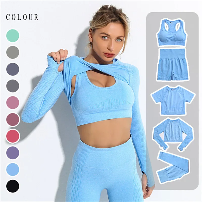 2021 Fitness Clothing Workout Clothes for Women Sport Seamless Yoga Set ...