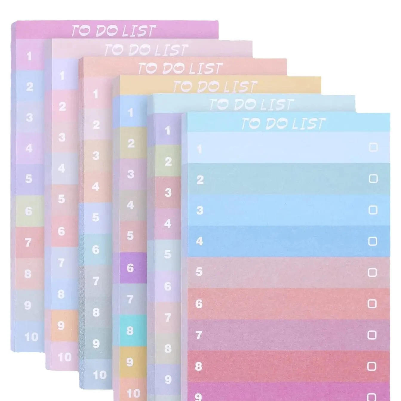 6PC-To-Do-List-Sticky-Notes-Multicolors-Lined-Sticky-Notes-Self ...