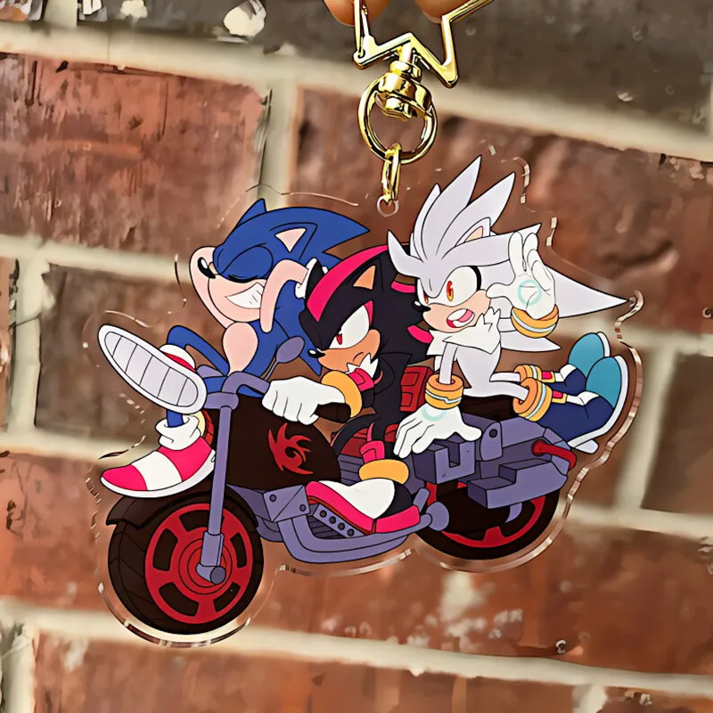 Llavero de los amigos de SANIC, el trío de dibujos animados SANY/Shadow ...