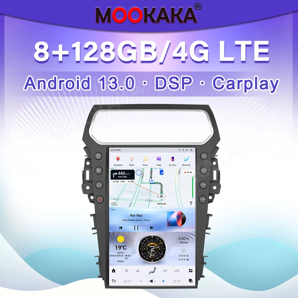 For-Ford-explorer-2011-2019-Android-Car-Radio-2Din-Stereo-Receiver ...