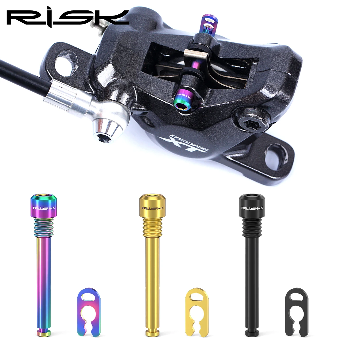 RISK-Mountain-Bike-Oil-Disc-Brake-Insert-Screw-Titanium-Alloy-XT-XTR ...