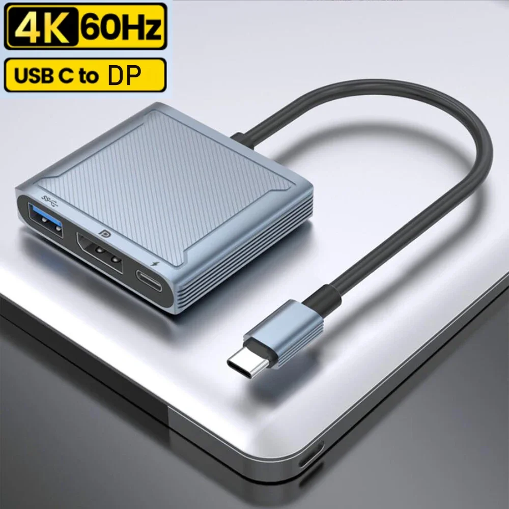 USB C to DisplayPort HDMI VGA Docking Station Thunderbolt 3 Type C to ...