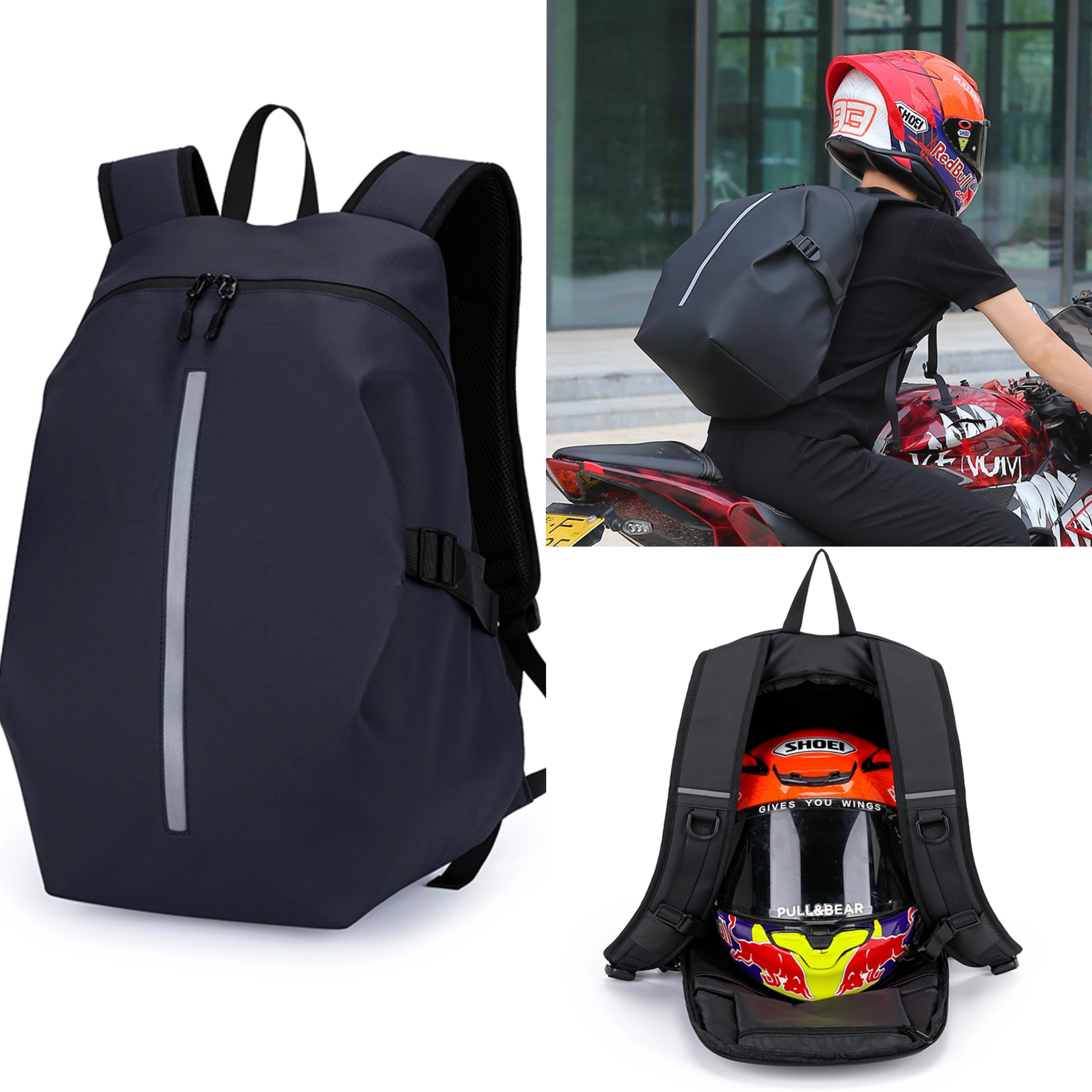 Waterproof Motorcycle Backpack Outdoor Sports Moto Biker Cycling Riding ...