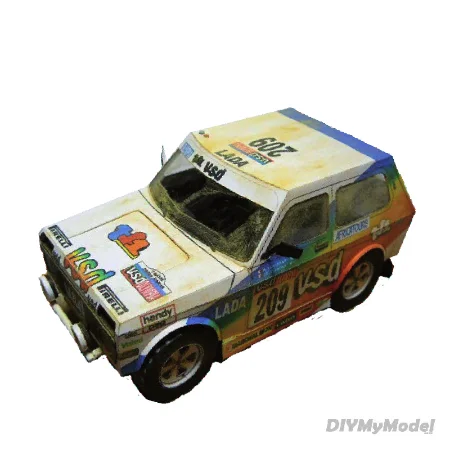 LADA-NIVA-1985-1-32-Dakar-Rally-Racing-Car-Origami-Art-Mini-3D-Paper ...