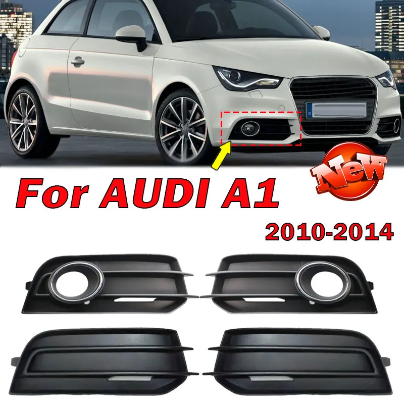 For AUDI A1 2010-2014 Car Accessories Front Bumper Fog Light Grille ...