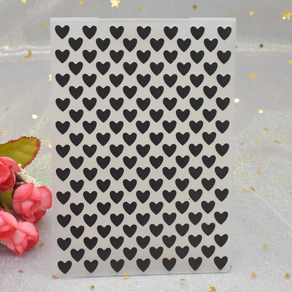 3D Heart Pattern Embossing Folders for DIY Scrapbooking Paper Card ...