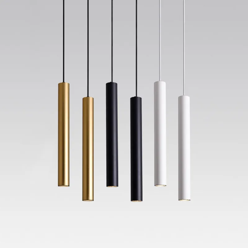 LED-Long-Tube-Pendant-Lights-Hanging-Kitchen-Bar-Decor-Light-Length ...