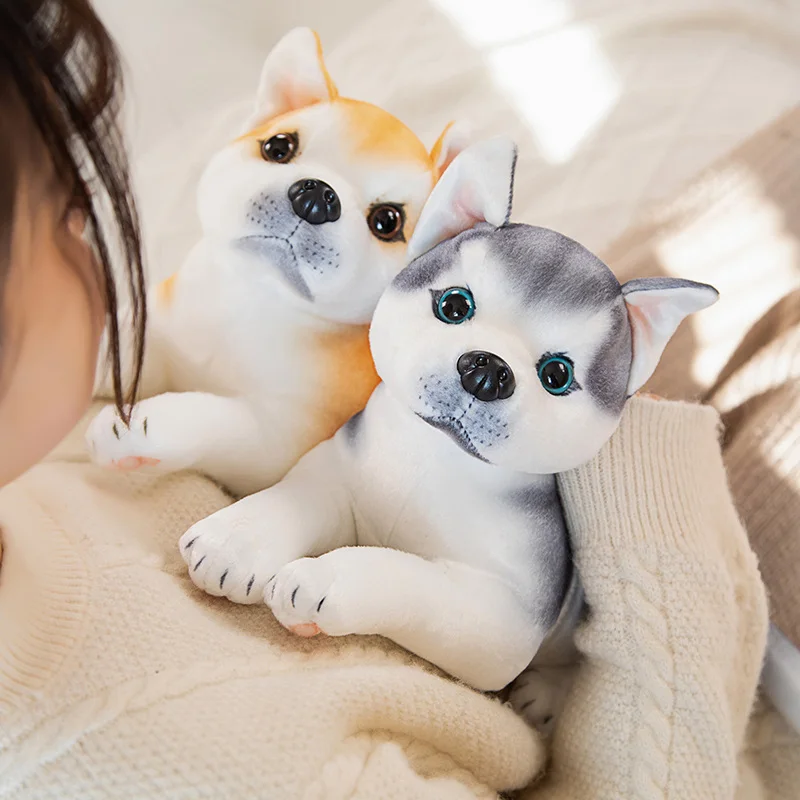 Perro de peluche realista para niñas, juguete de simulación de perro ...