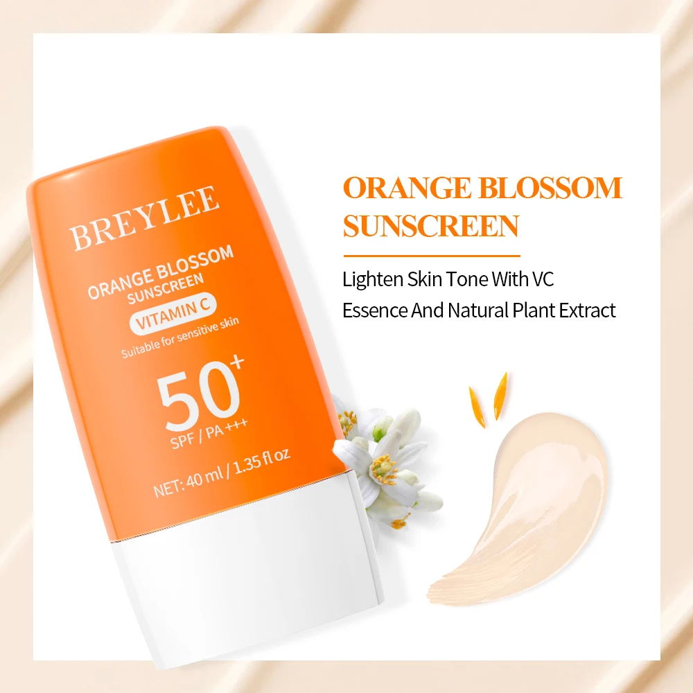 BREYLEE Sunscreen Cream Protector Moisturizing Whitening Creams Sun Block Spf50 Gel Isolation ...