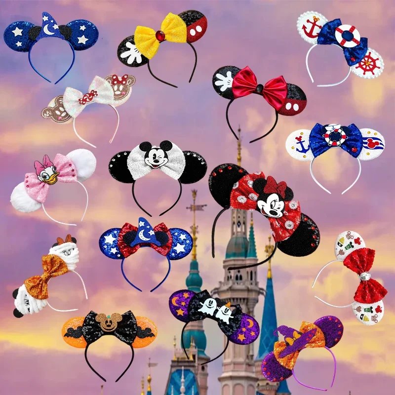 Disney-Ears-Minnie-Mouse-Head-Bands-Women-Mickey-Hairbands-Kids-Sequins ...