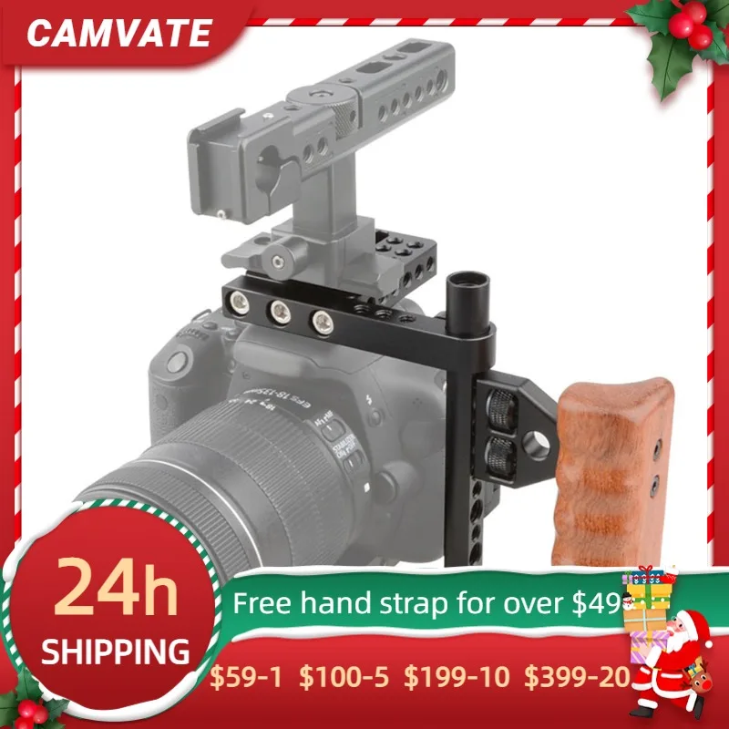 CAMVATE Camera Cage Rig For Canon 50D/40D/30D/6D/7D/7D/80D/90D/Mark11 ...
