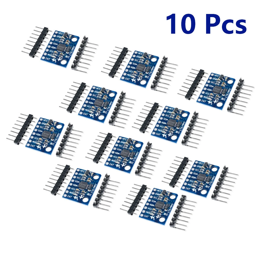 10pcs Gy-521 Mpu-6050 Mpu6050 3 Axis Analog Gyro Sensors+3 Axis ...