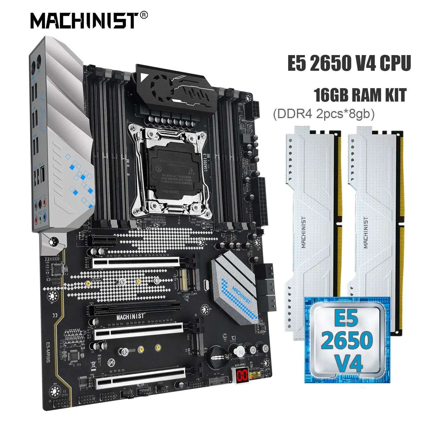 Machinist X99 Motherboard Combo Xeon E5 2650 V4 CPU kit LGA 2011 3 DDR4 ...
