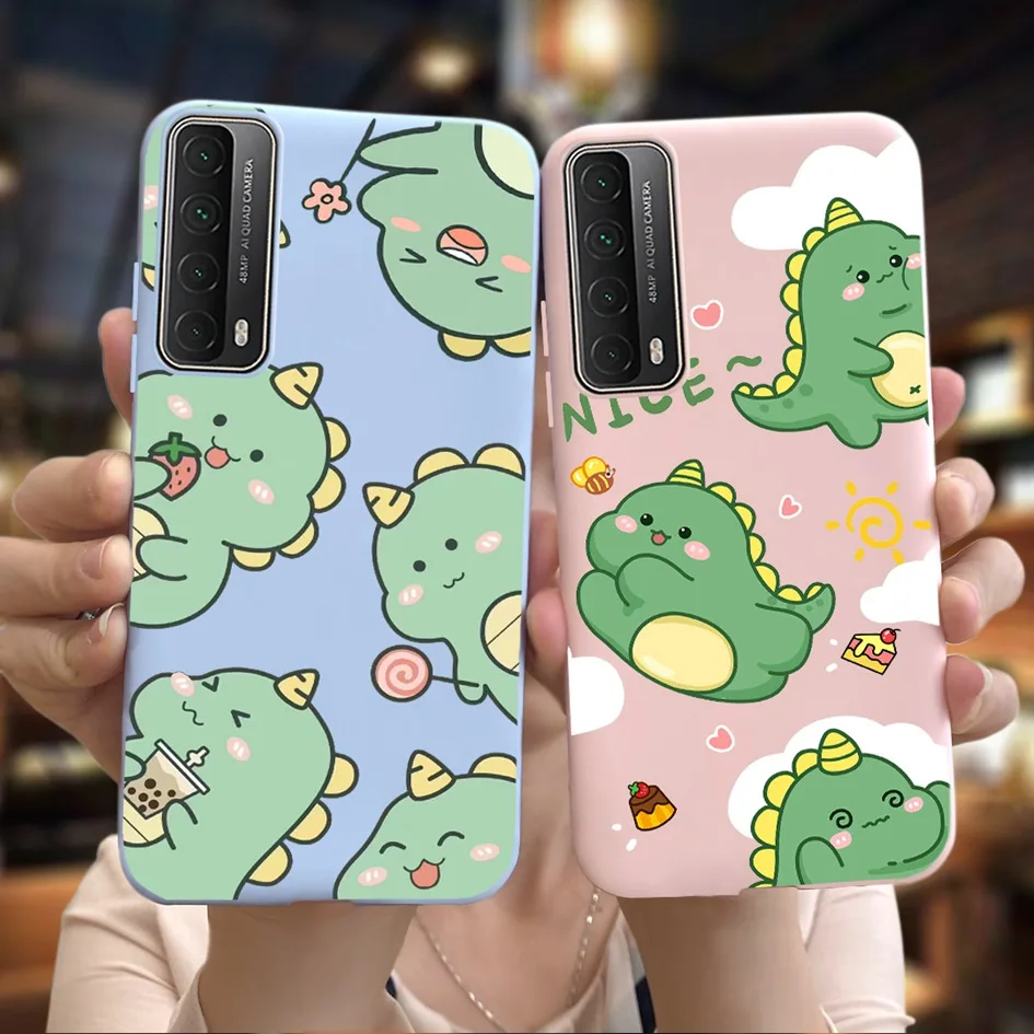 Cute-Dinosaur-Case-For-Huawei-P-Smart-2021-Cover-PPA-LX1-PPA-LX2-Phone ...