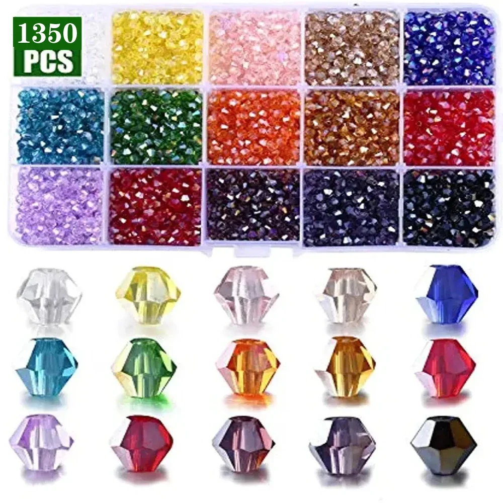 3-4-6mm-Bicone-Crystal-Beads-Box-Multi-faceted-Irregular-Glass-Bead-Set ...