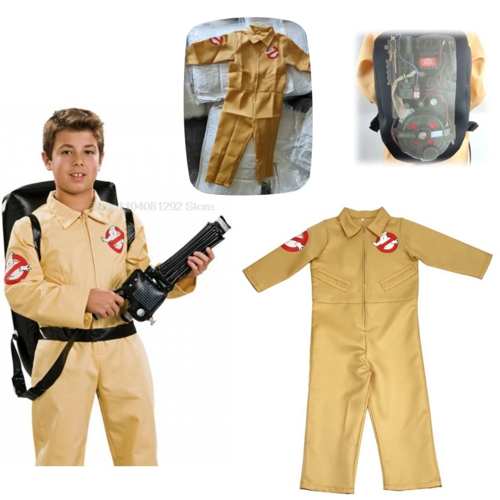 Kid-Halloween-Costumes-Movie-Theme-Ghostbusters-Uniform-Cosplay ...
