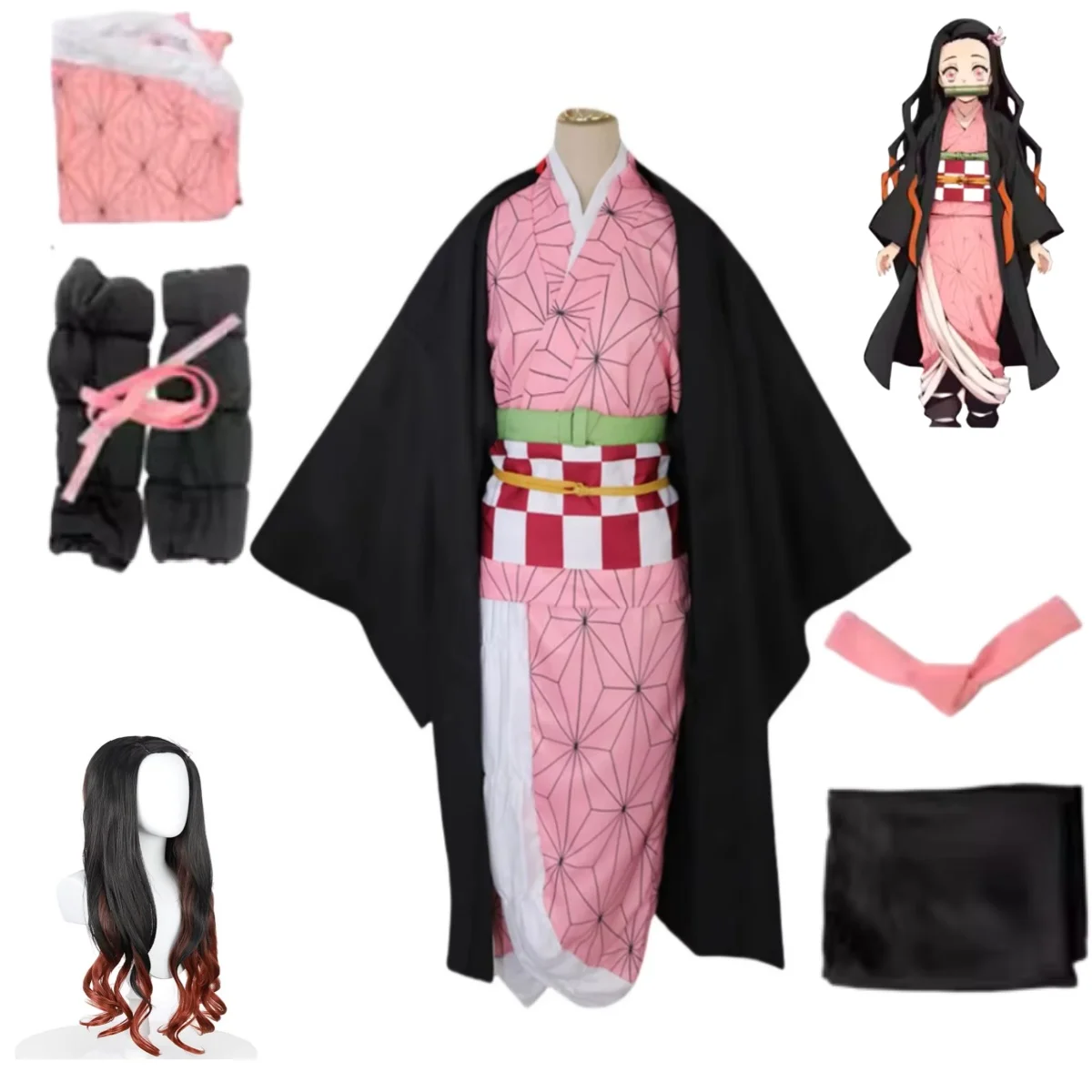 Kamado Nezuko Cosplay Costumes Comic Mobile Game Characters Demon ...