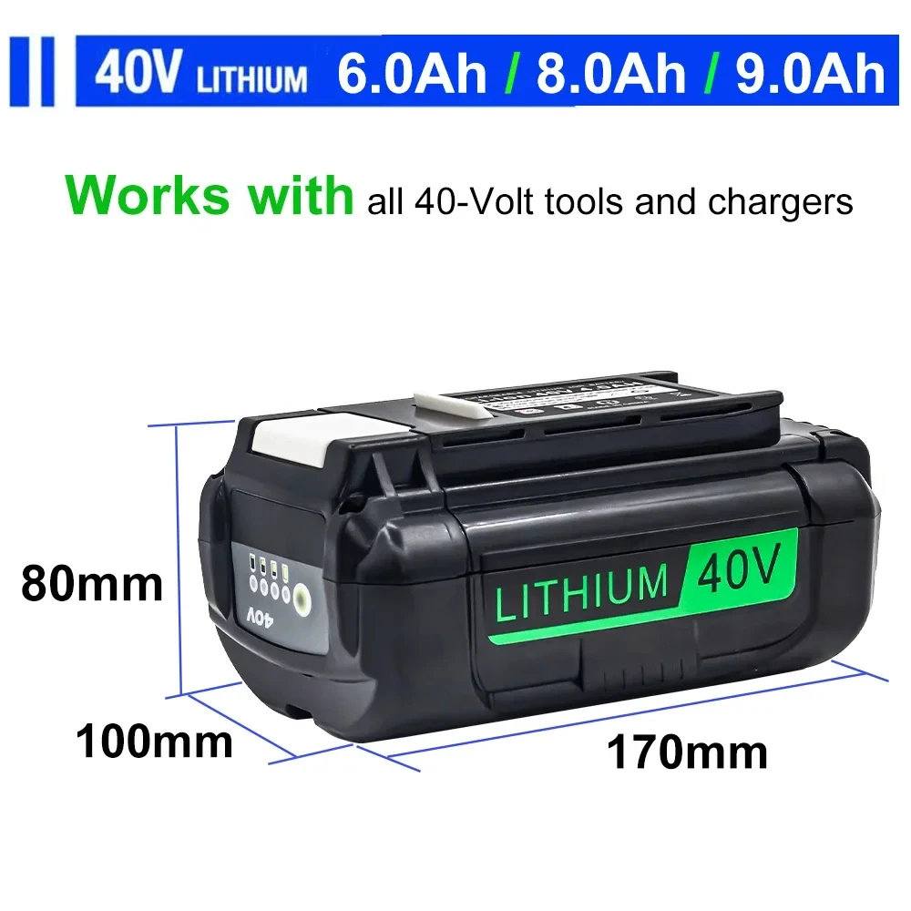 for-40V-Ryobi-40V-battery-6000mAh-Li-ion-batteryOP4050-OP40401-OP4050A ...