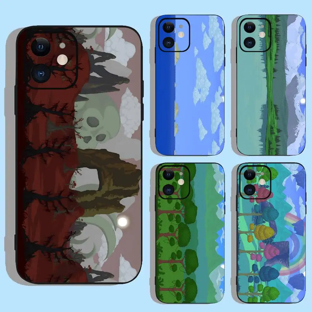 Pixel Casual Games T-Terraria Phone Case For Apple iPhone 16,15,14,13 ...