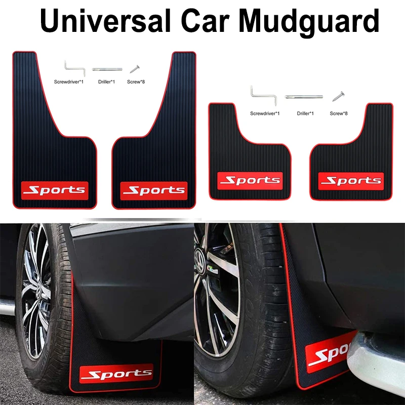 2PC-Universal-Car-Mudguard-Front-Rear-Wheels-Mud-Flaps-PP-Splash-Fender ...