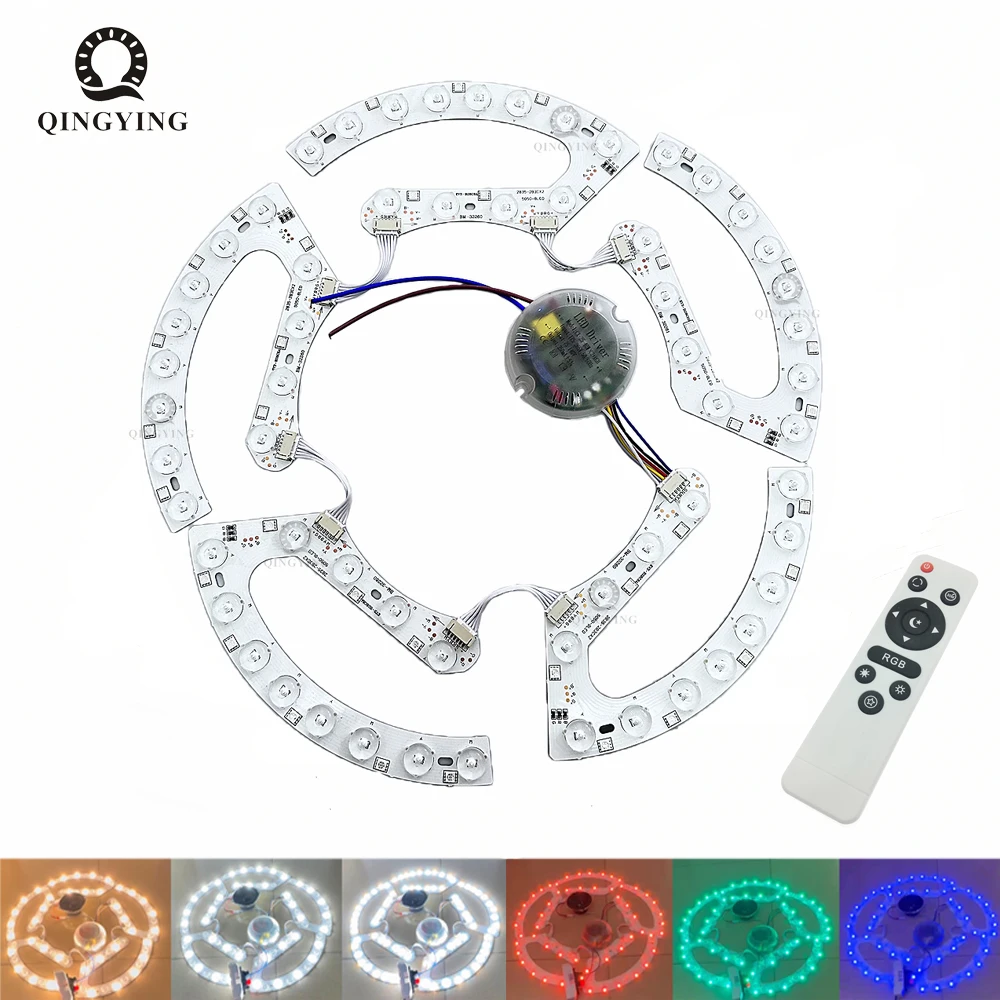 Doul-Color-CCT-RGB-Dimmable-LED-Module-With-Lens-18W-36W-60W-3000K ...