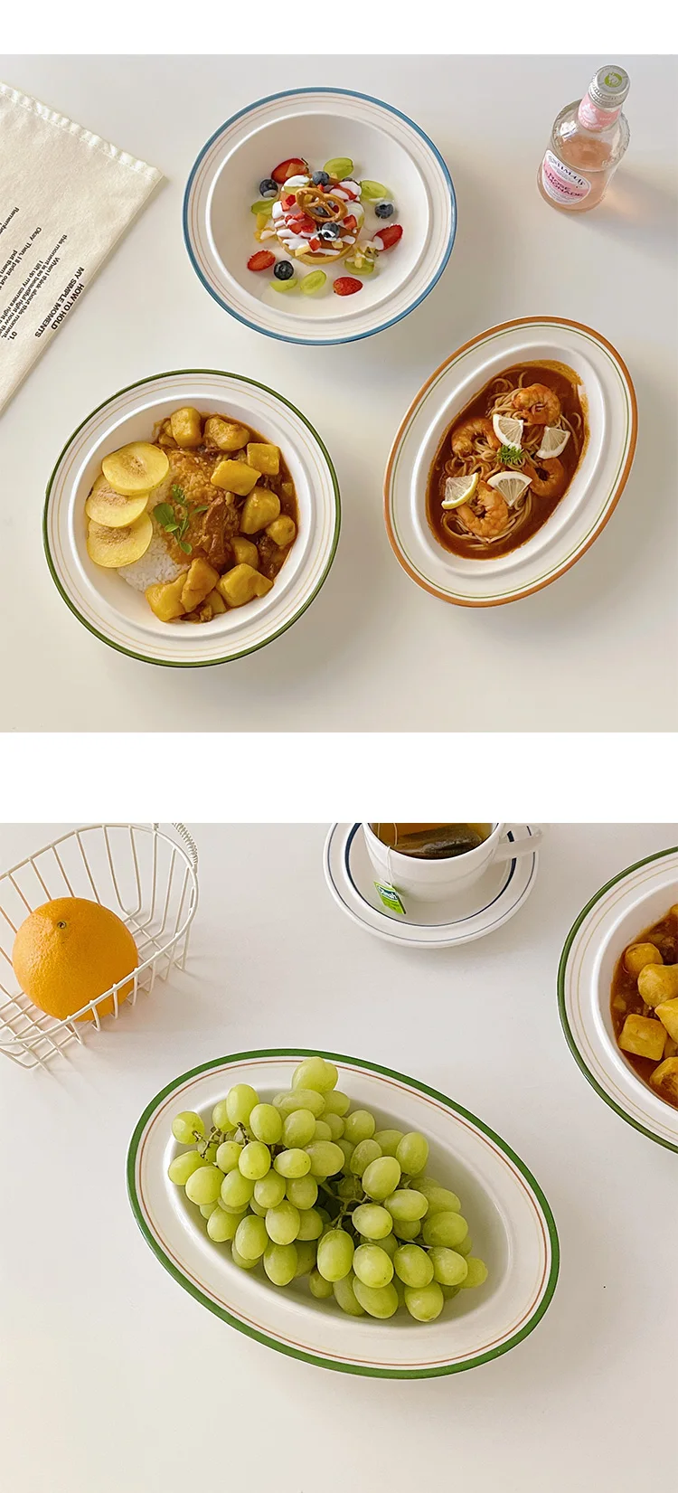 ASSIETTE - PLATEAU REPAS,I flat plate--assiette à soupe à bobine en ...