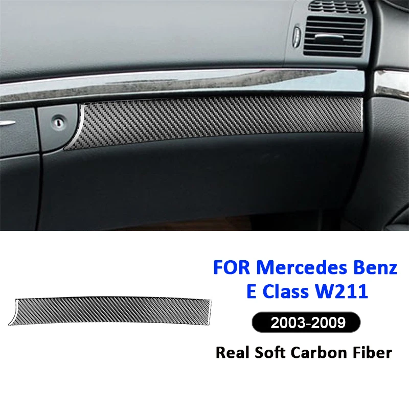 Carbon Fiber Auto Dashboard Panel Storage Box Trim Strip Interior ...