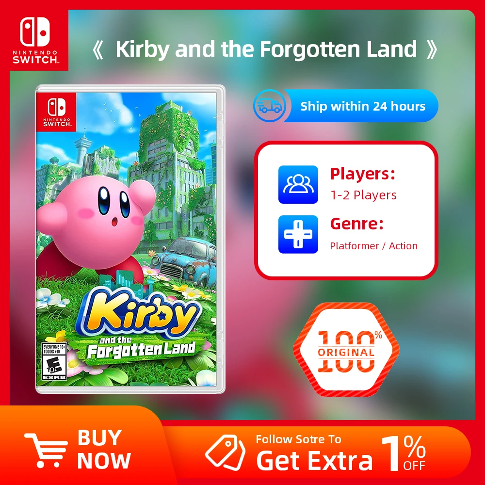 Nintendo Switch Game Deals Platformer Kirby and the Forgotten Land ...