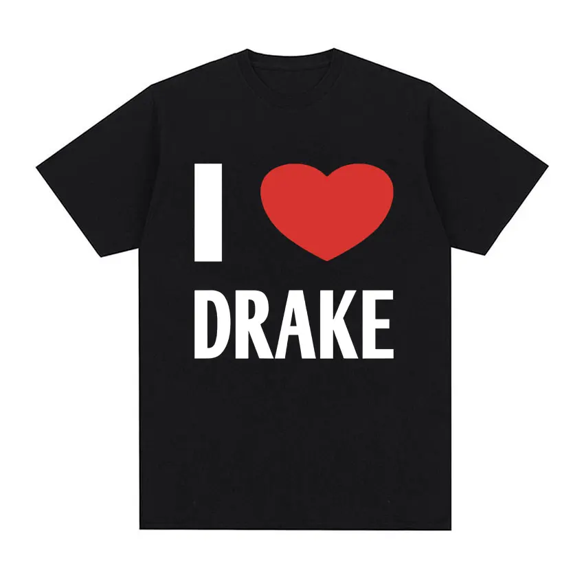 I-Heart-Drake-Graphics-Print-T-Shirt-Men-Women-Clothing-Hip-Hop-Rap ...