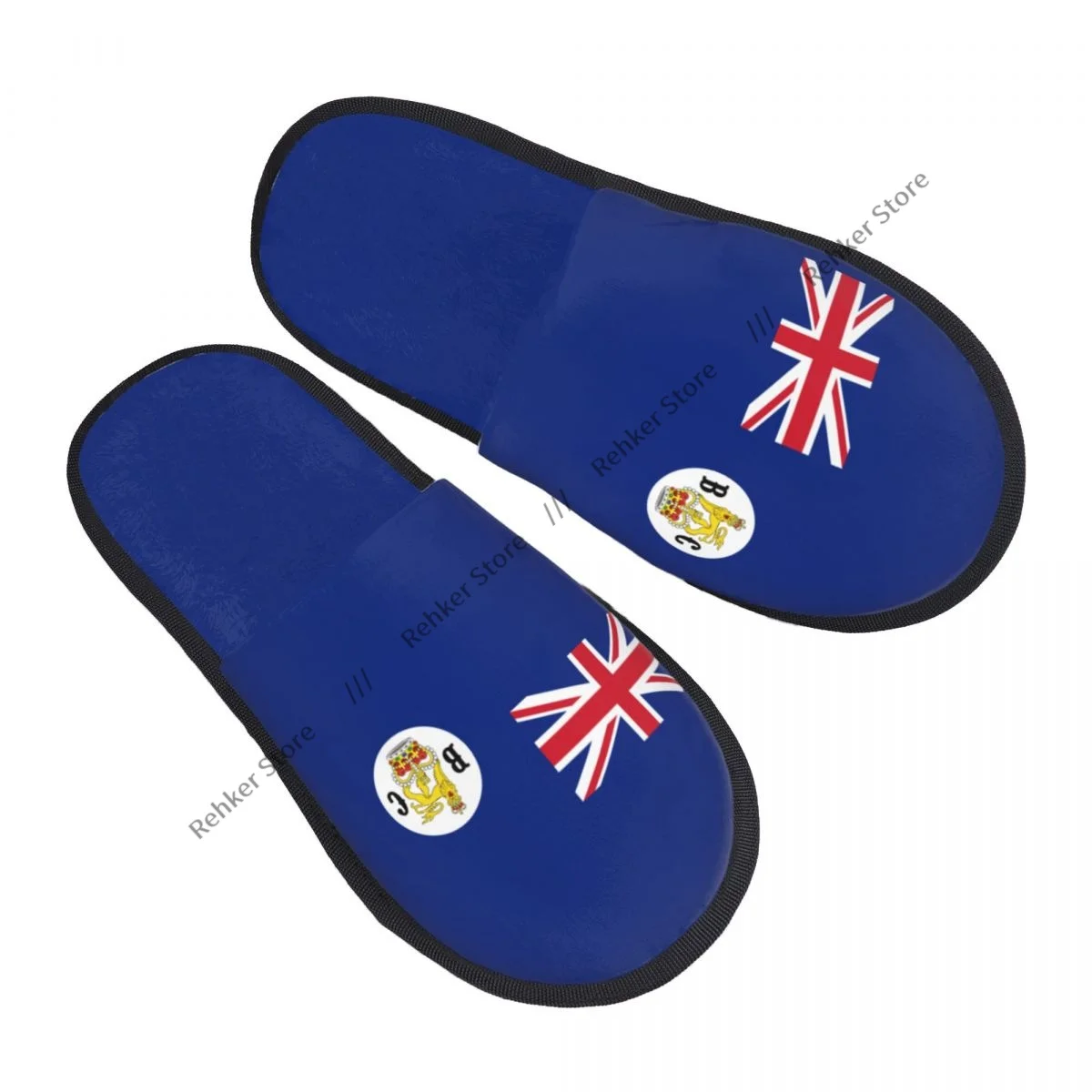 Zapatillas-de-interior-con-bandera-de-la-colonia-de-Columbia-Brit-nica ...