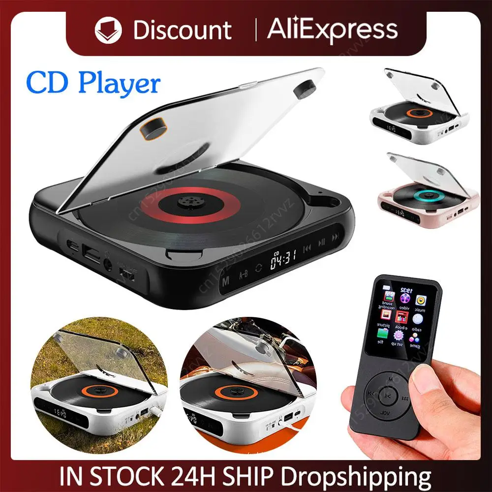 Portable-CD-Player-1200MAh-Battery-Stereo-HIFI-Music-CD-Player-A-B ...