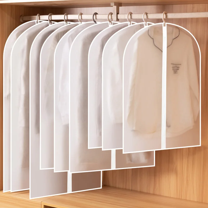 1Pcs-Clothes-Dust-Proof-Cover-Thick-Transparent-Fully-Enclosed-Zipper ...