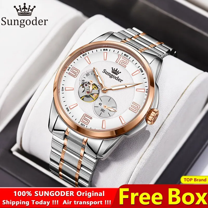 SUNGODER-Automatic-Mechanical-Men-Watch-Original-Stainless-Steel ...