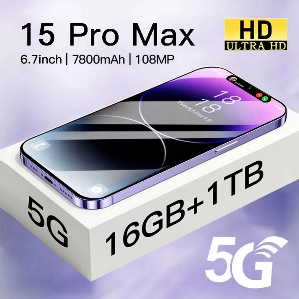 Tel-fono-Inteligente-i15-Pro-Max-16G-1T-Pantalla-Completa-6-7-4G-5G ...
