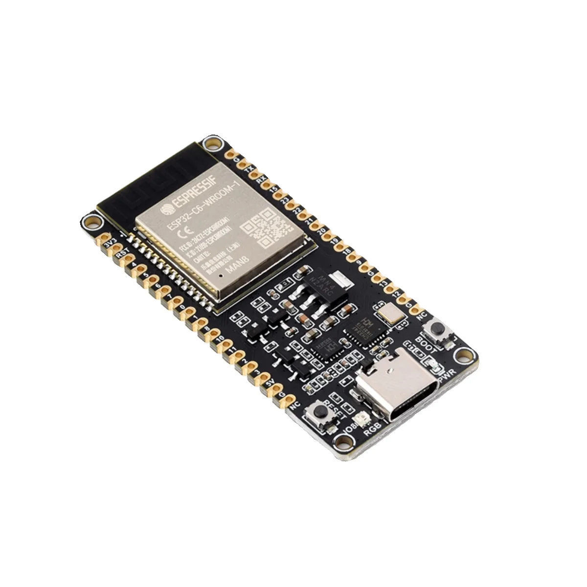 ESP32-C6-WiFi-Bluetooth-Development-Board-Onboard-ESP32-C6-WROOM-1-N8 ...