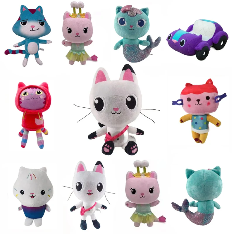 Anime Gabbys Dollhouse Animals Plushie Gabby's Dollhouse Plush Toys ...