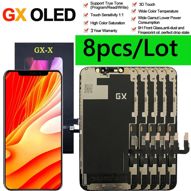 Original Oled Gx Display Lcd Para Iphone X Xs Xr Xsmax 11 Pro 12 Pro ...