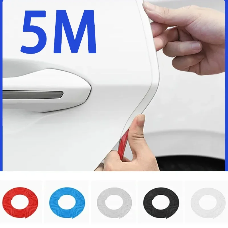 5M Transparent Car Door Edge Rubber Scratch Protector Strips Car ...