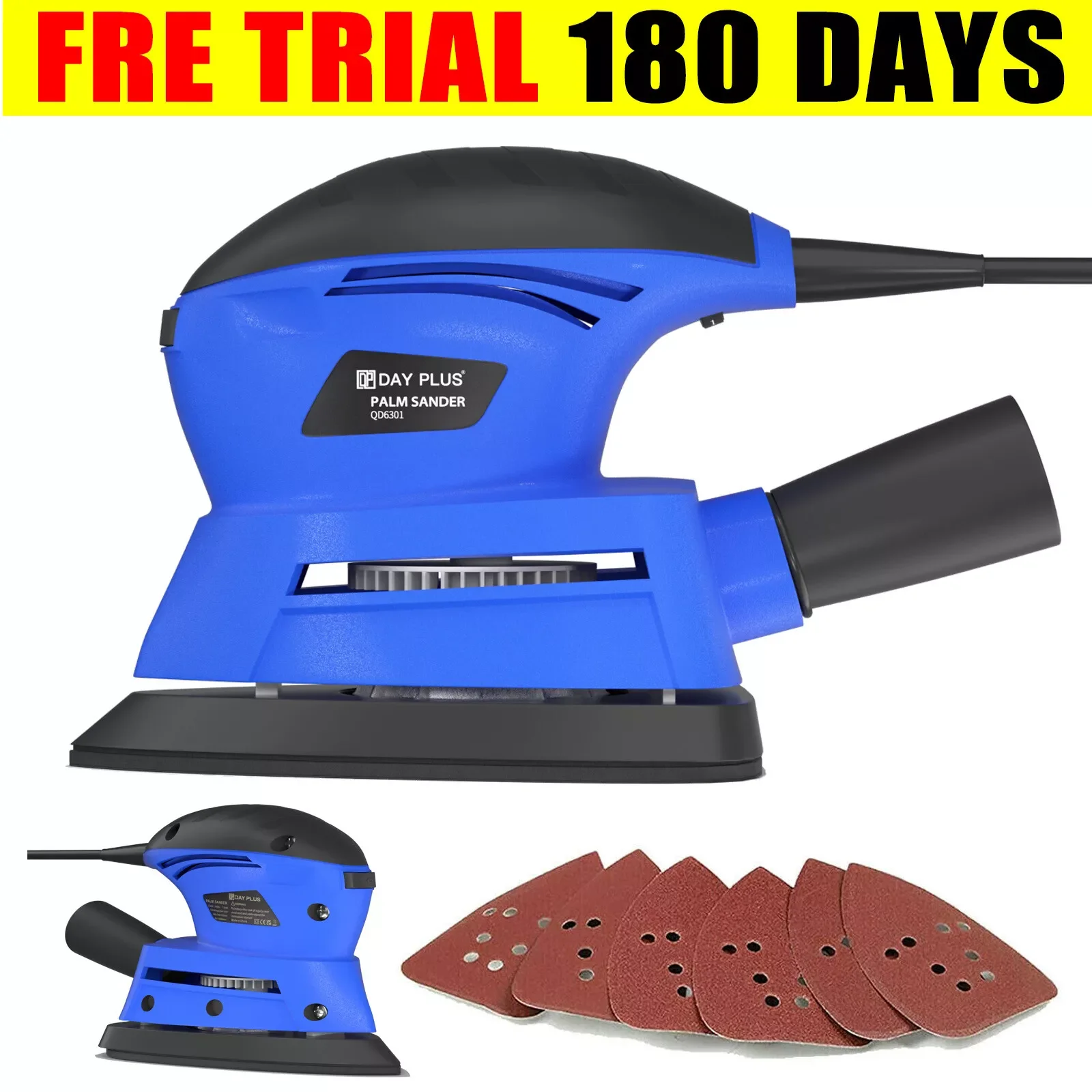 Electric-Detail-Sander-130W-Compact-Sander-Machine-12000RPM-6 ...