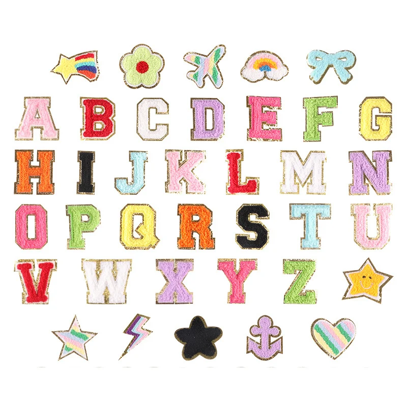 Parches-de-letras-adhesivas-A-Z-5-5-cm-toalla-chenilla-letras-bordadas ...