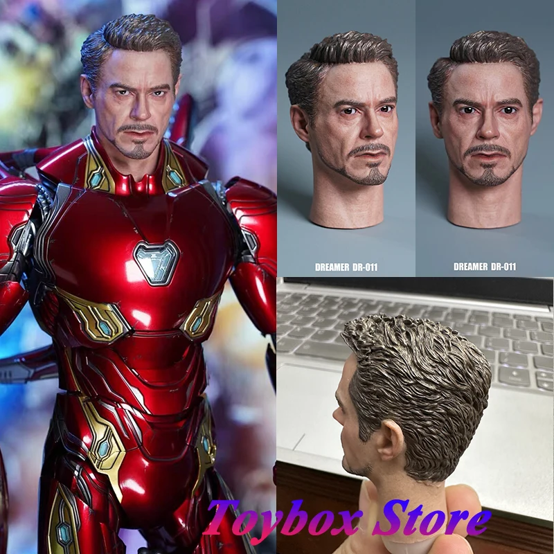 DREAMER-DR-011-1-6-Scale-Tony-Stark-Delicate-Head-Sculpt-Marvel-Super ...