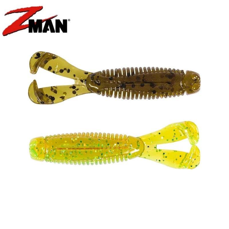 Z-Man Mini Double Tail Floating Soft Bait Ned Fishing Group Black Pit ...